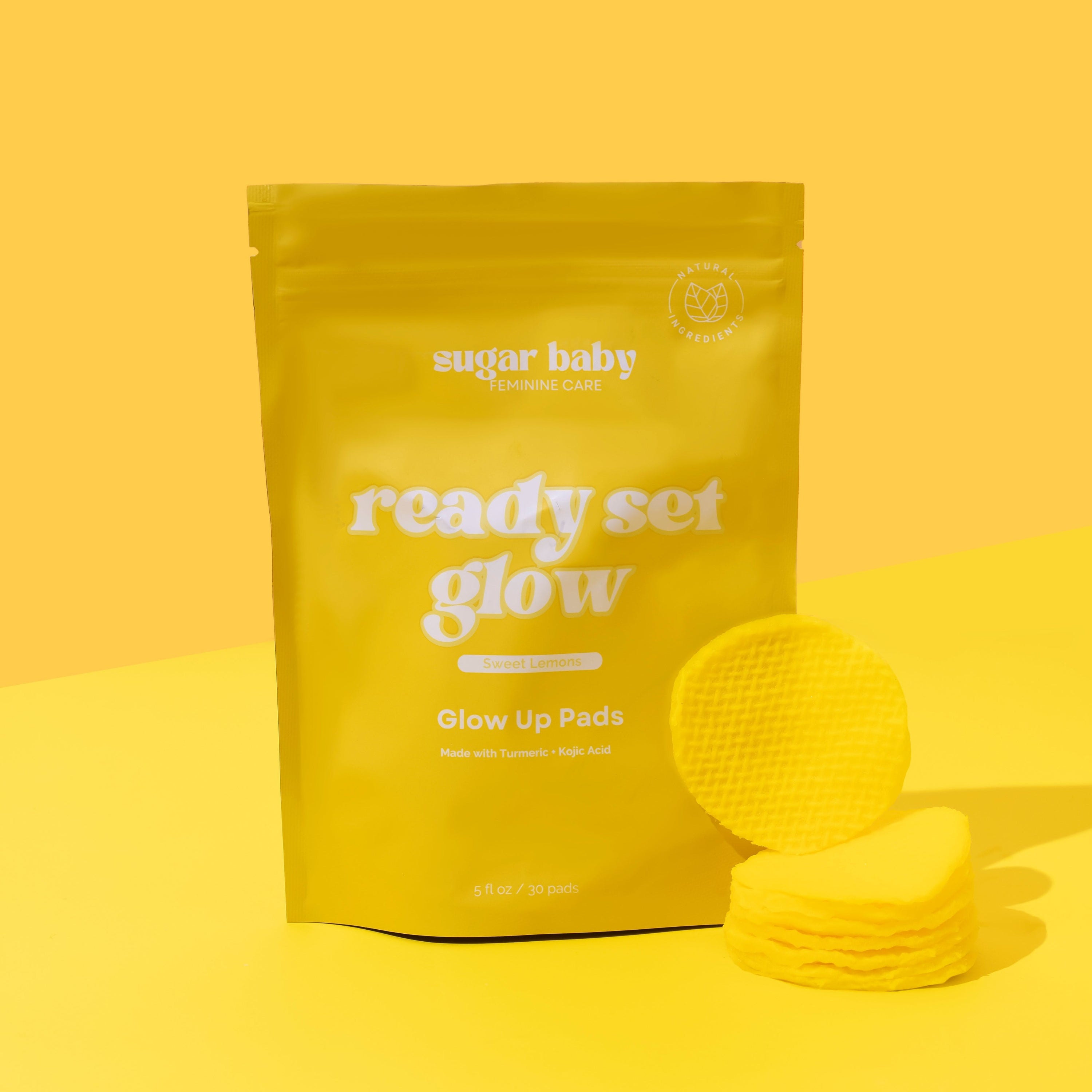 Glow Up Pads - Turmeric & Kojic Acid Brightening Pads 30 ct – sugarbabycare