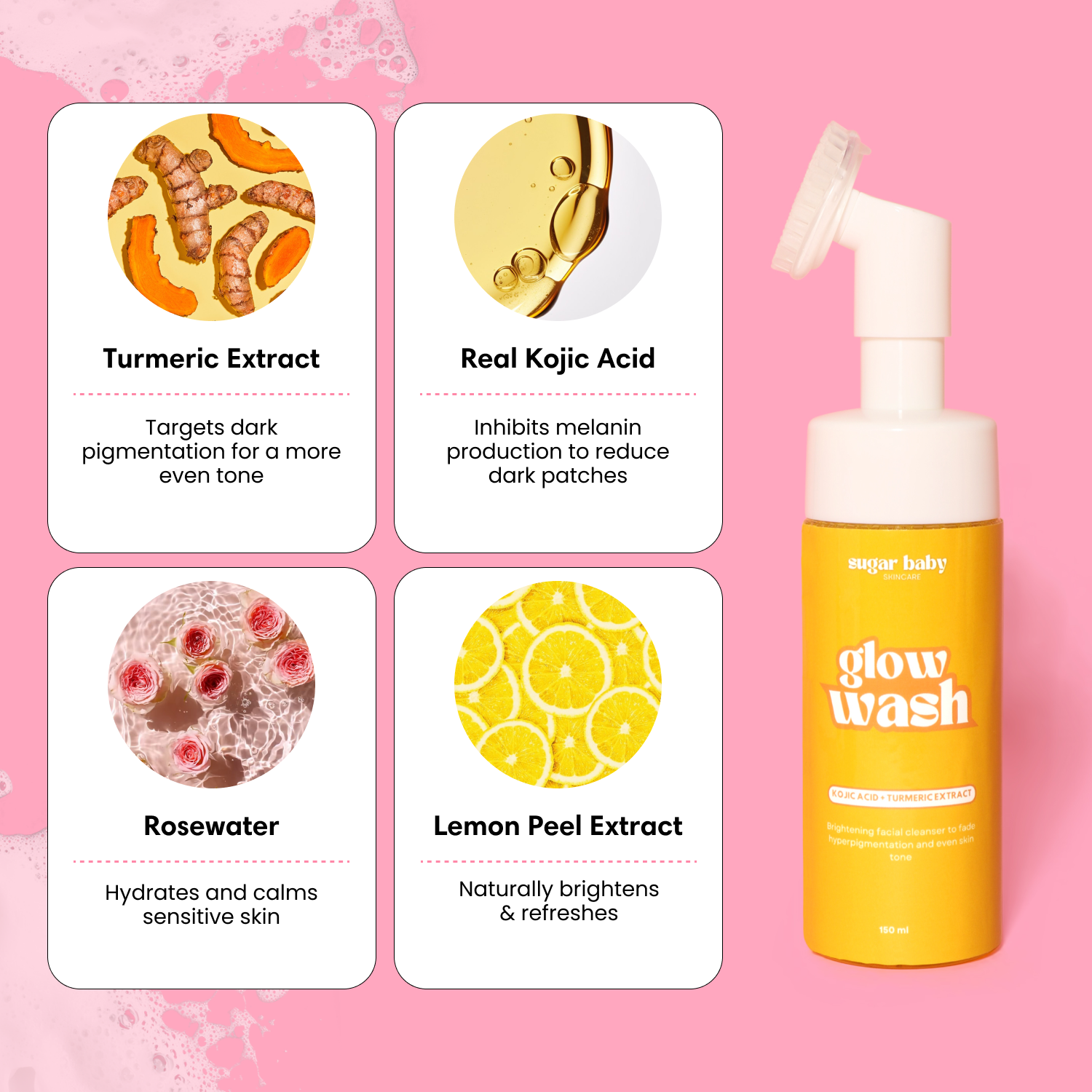VIRAL Turmeric & Kojic Acid Glow Wash – sugarbabycare