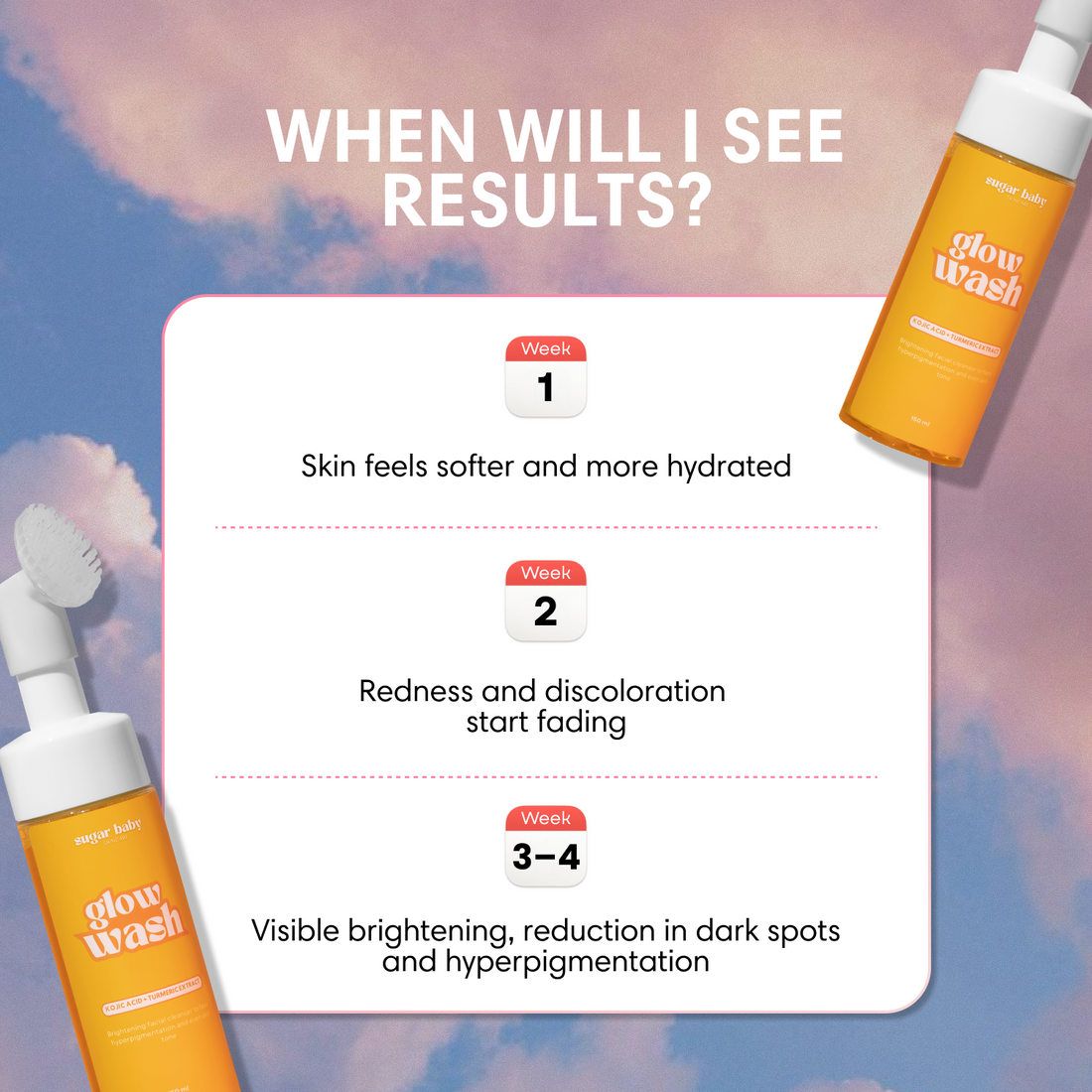 VIRAL Turmeric & Kojic Acid Glow Wash – sugarbabycare